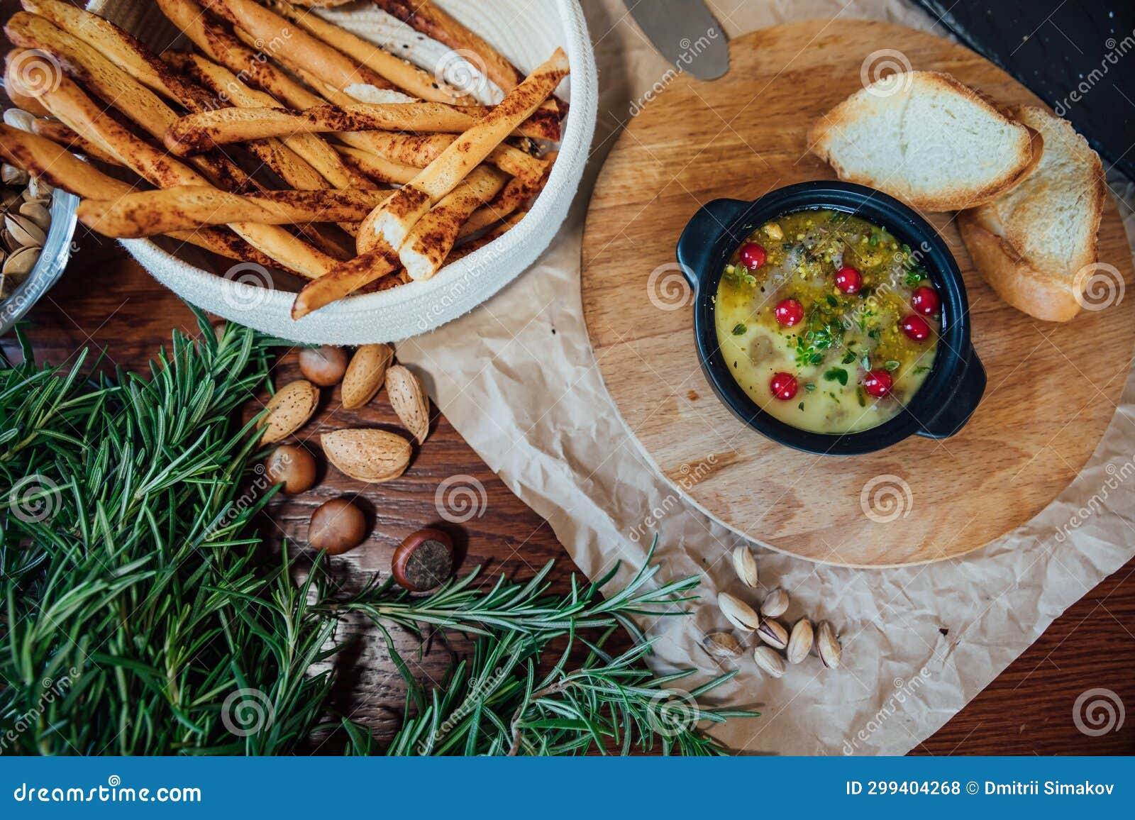 Delicious Food Pate with Bread on the Table Stock Photo - Image of ...