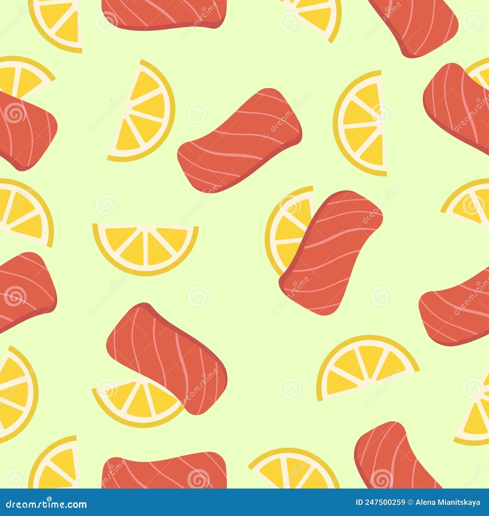 Delicious Food Pattern Seamless Vector Stock Vector - Illustration of ...