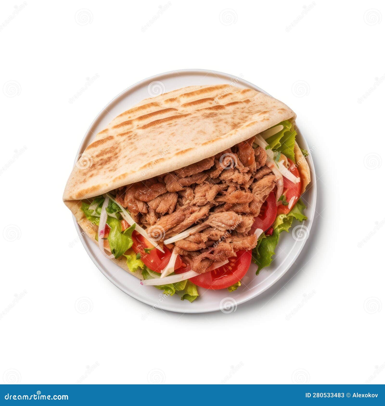 Delicious Food on a Plate High Resolution Image . Stock Illustration ...