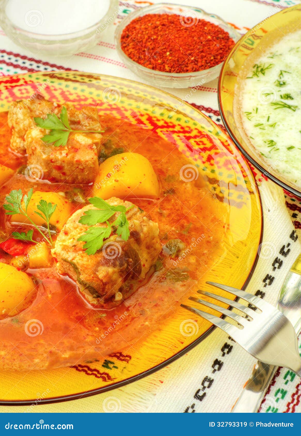 Delicious food stock image. Image of garlic, fork, life - 32793319