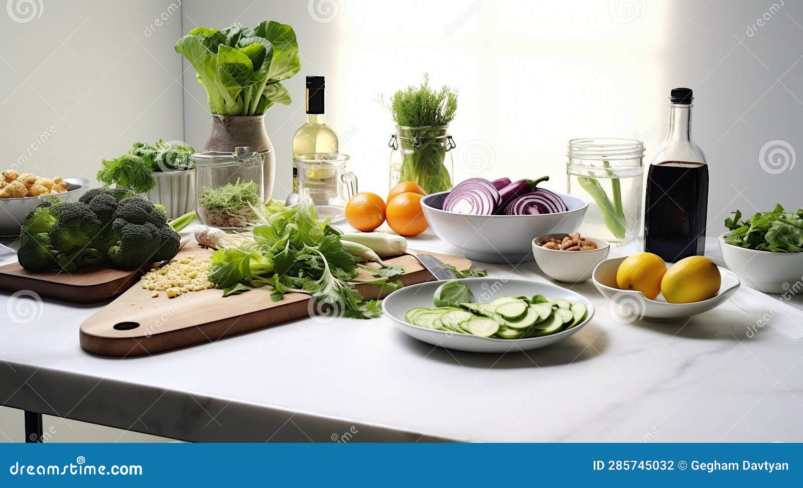 Delicious Food on the Table, Food Background Stock Illustration ...
