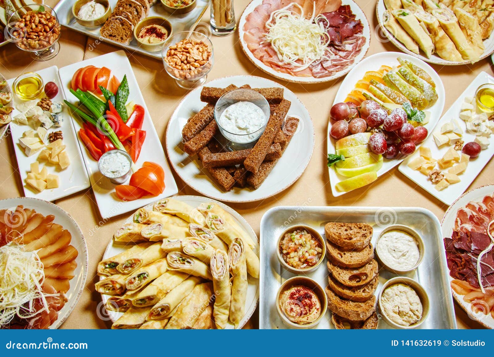 Delicious Food on the Table Stock Image - Image of healthy, holiday ...