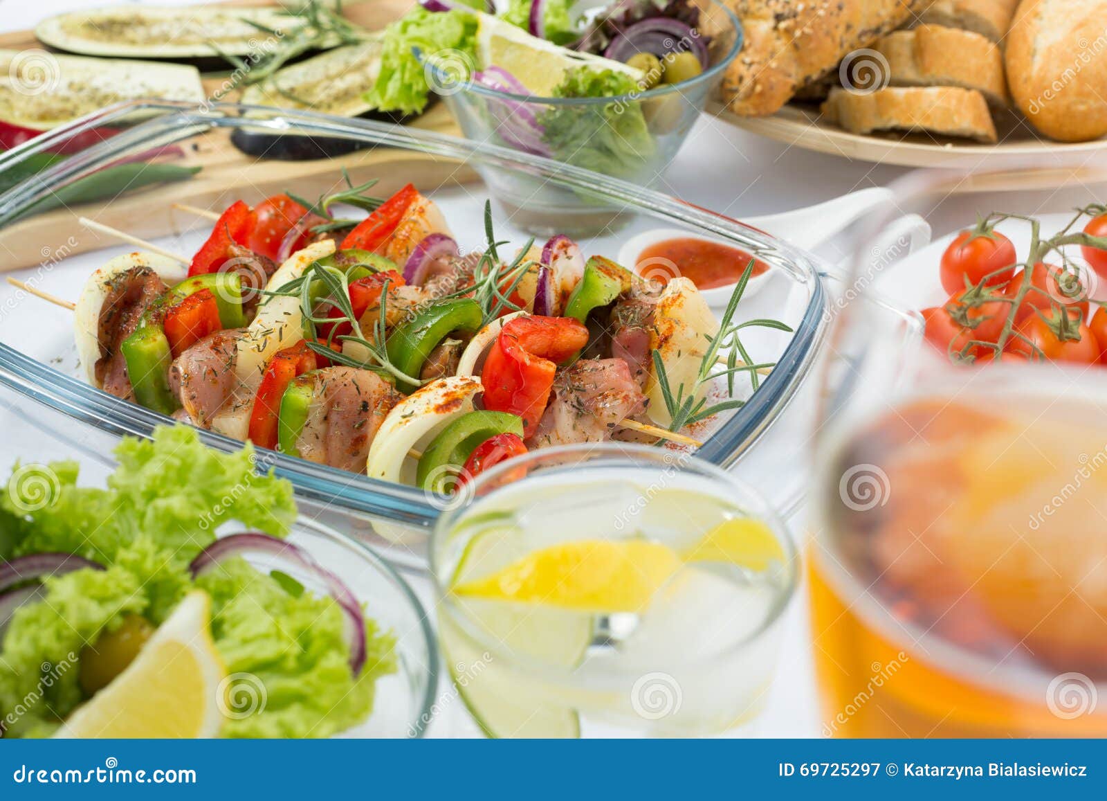 Delicious Food on the Table Stock Image - Image of fresh, table: 69725297