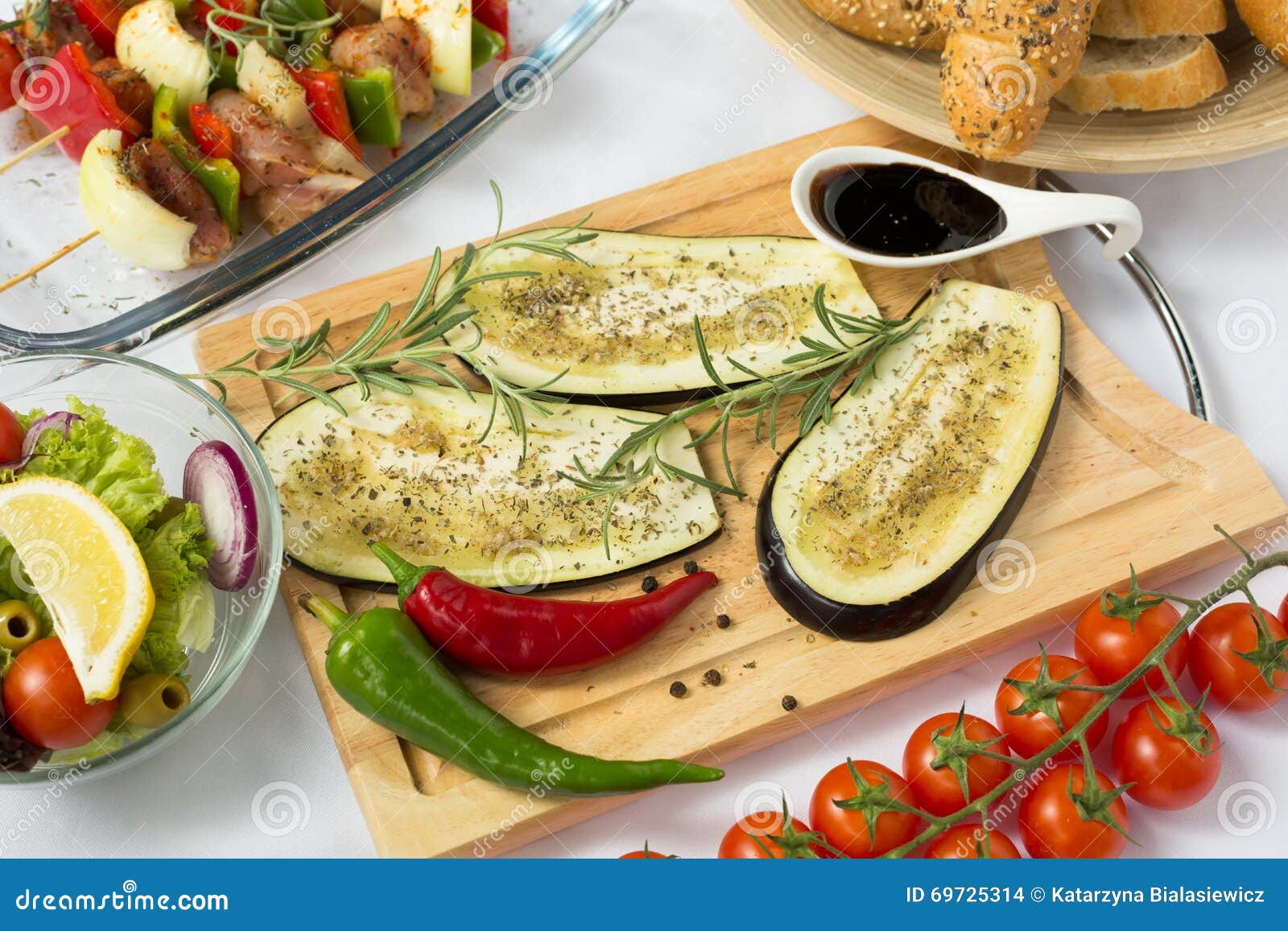 Delicious Food on the Table Stock Photo - Image of grilled, barbeque ...