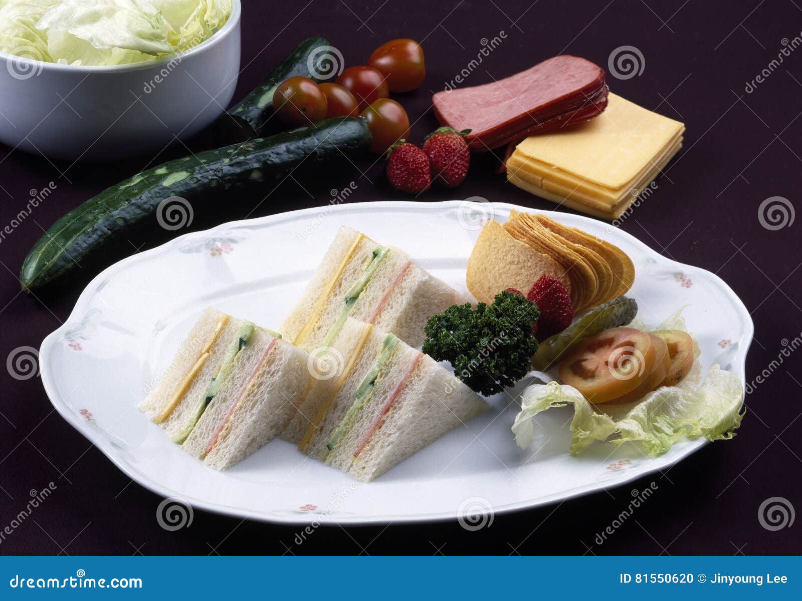 Delicious Food stock photo. Image of neat, cheese, cucumber - 81550620