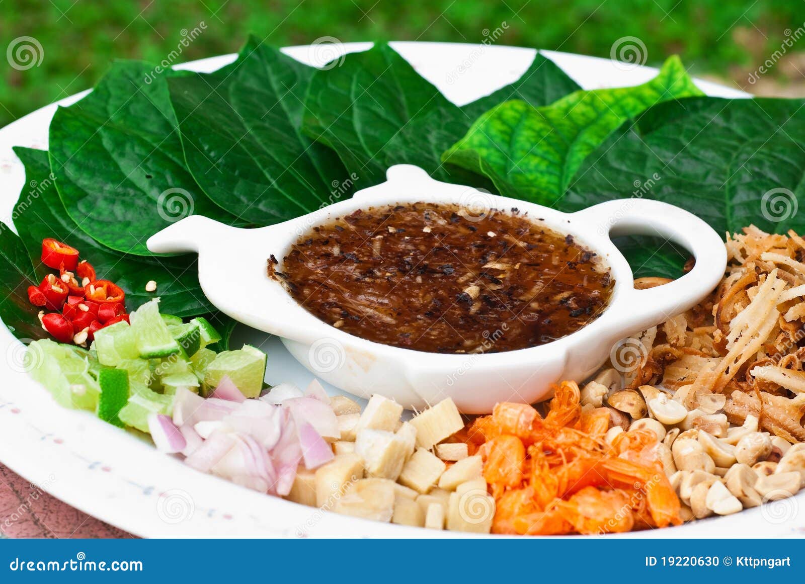 A Delicious Food in Thailand Called Miang Kham Stock Photo - Image of ...