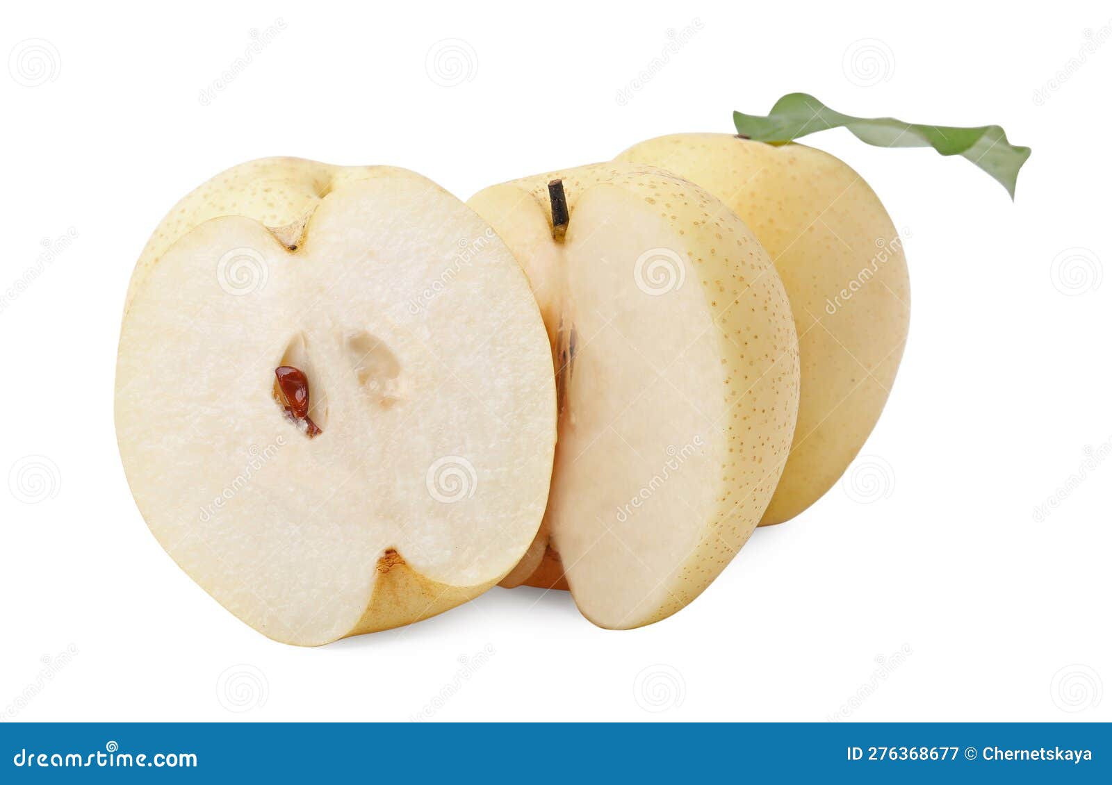 Delicious Fresh Apple Pears Isolated on White Stock Image - Image of ...