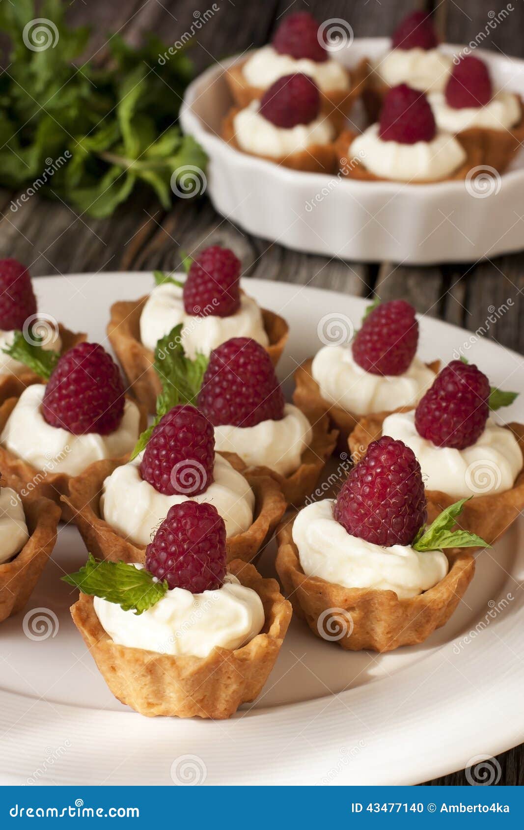 Delicious Fresh Berries Mini-cakes Stock Photo - Image of freshness ...