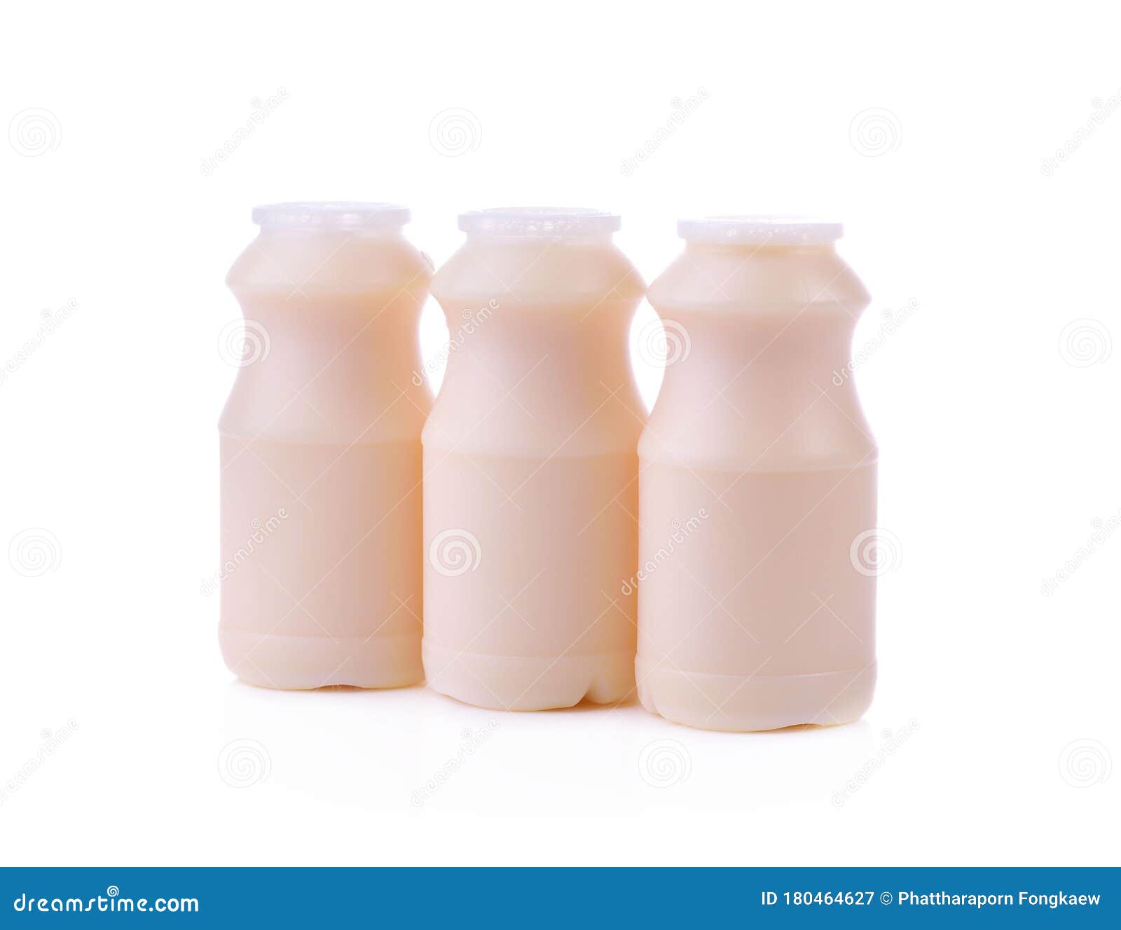 Delicious Fresh Milk, in Bottle One of the Primary Sources Stock Image ...