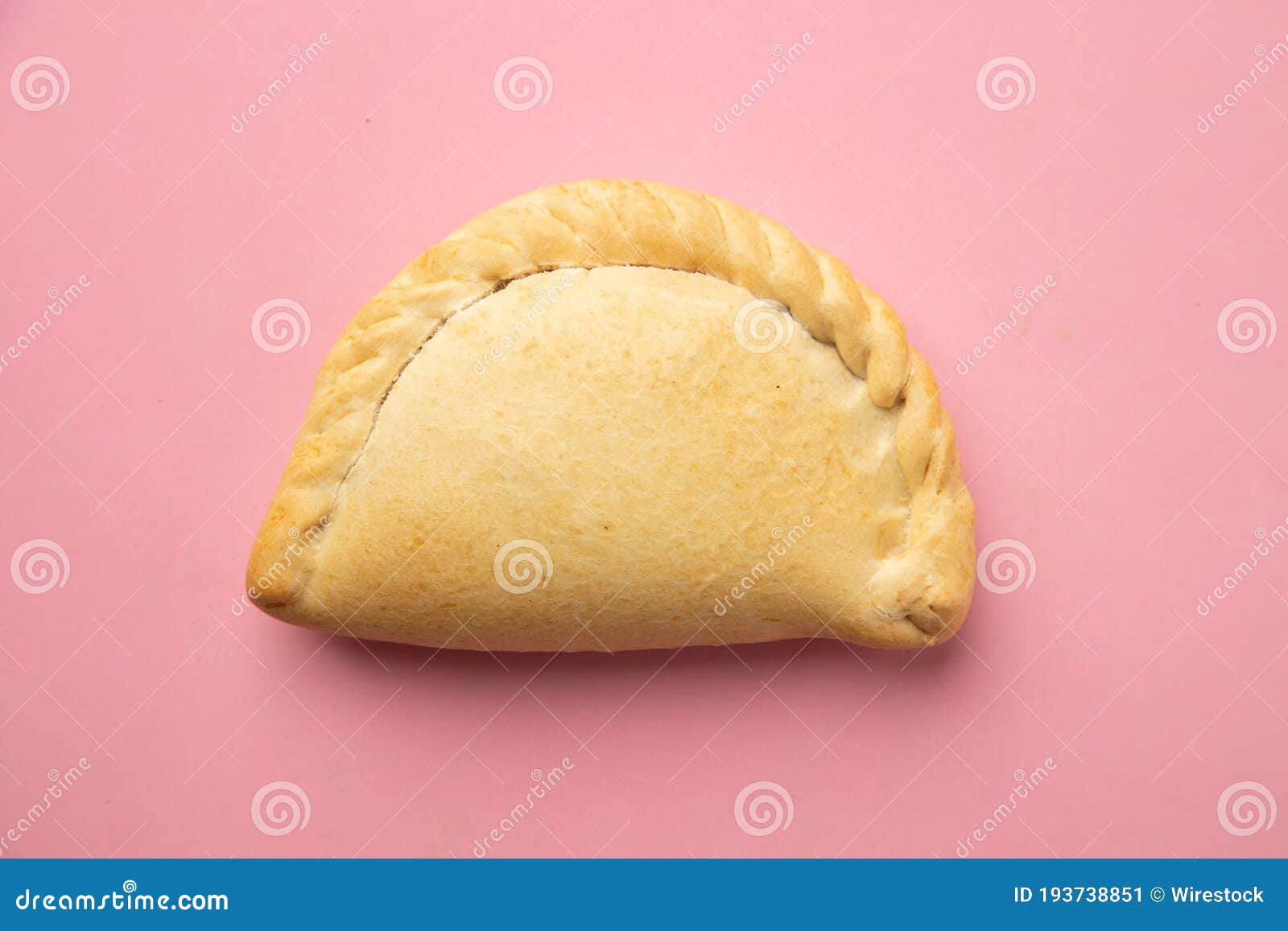 Delicious and Fresh Puff Pastry on the Pink Surface Stock Image - Image ...