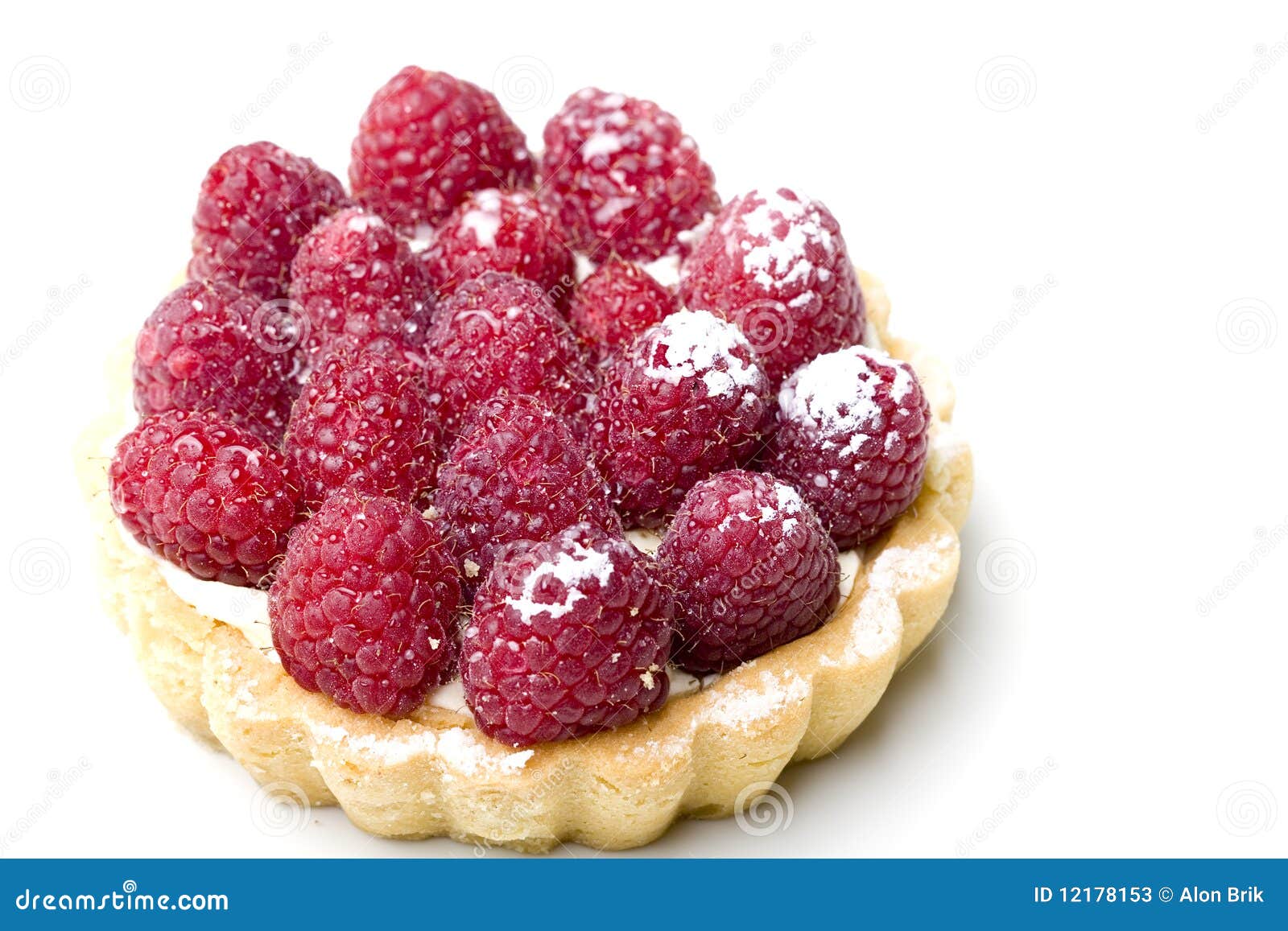 Delicious Fresh Raspberry Fruit Tart Pastry Stock Image - Image of ...