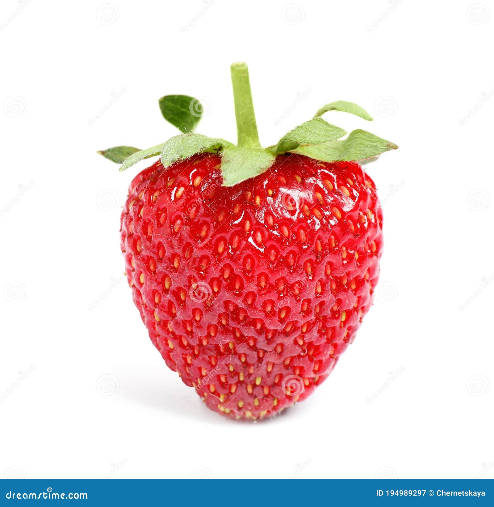 Delicious Fresh Ripe Strawberry Isolated Stock Image - Image of ...