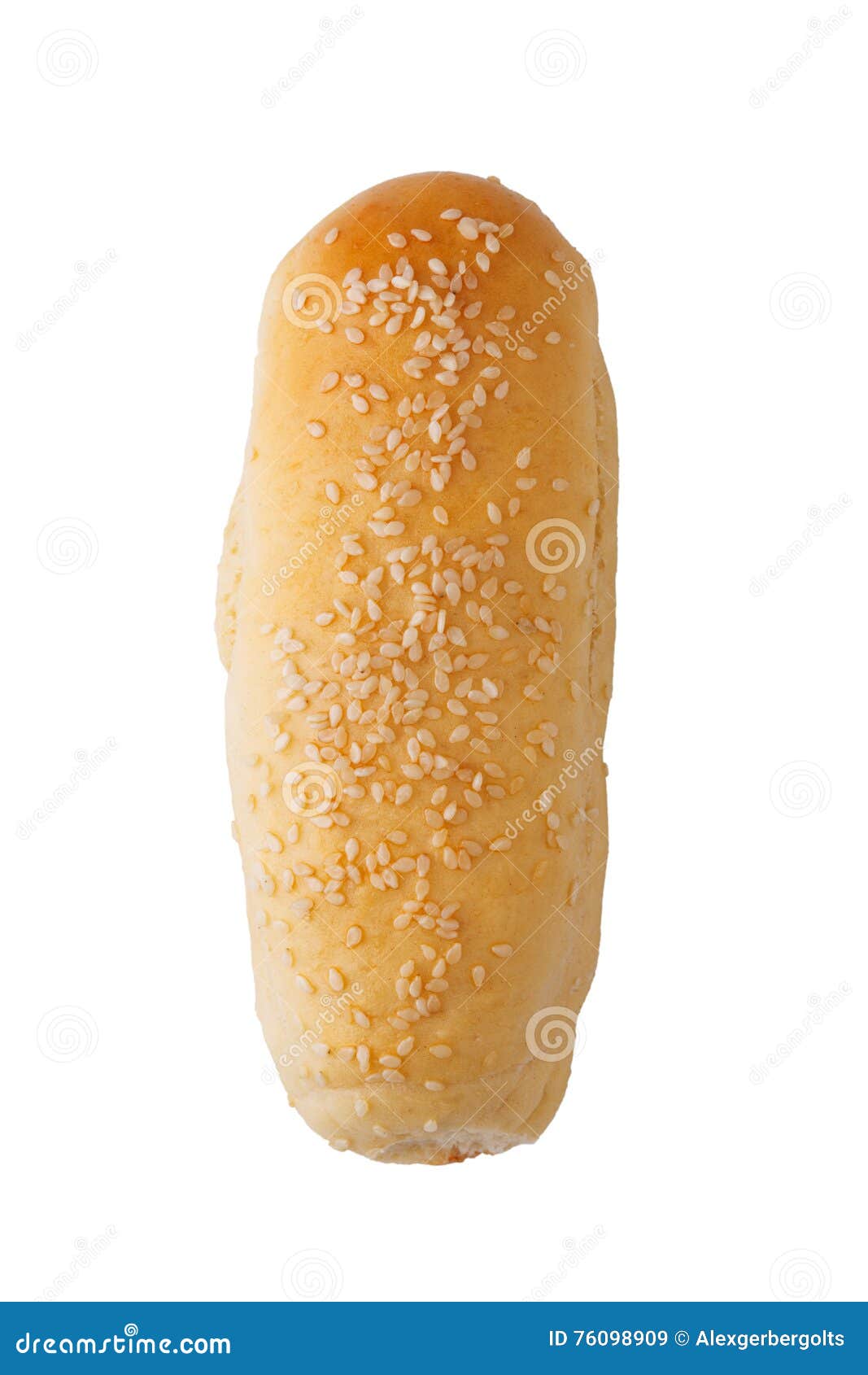 Delicious Fresh Warm Bread Isolated on White Stock Image - Image of ...