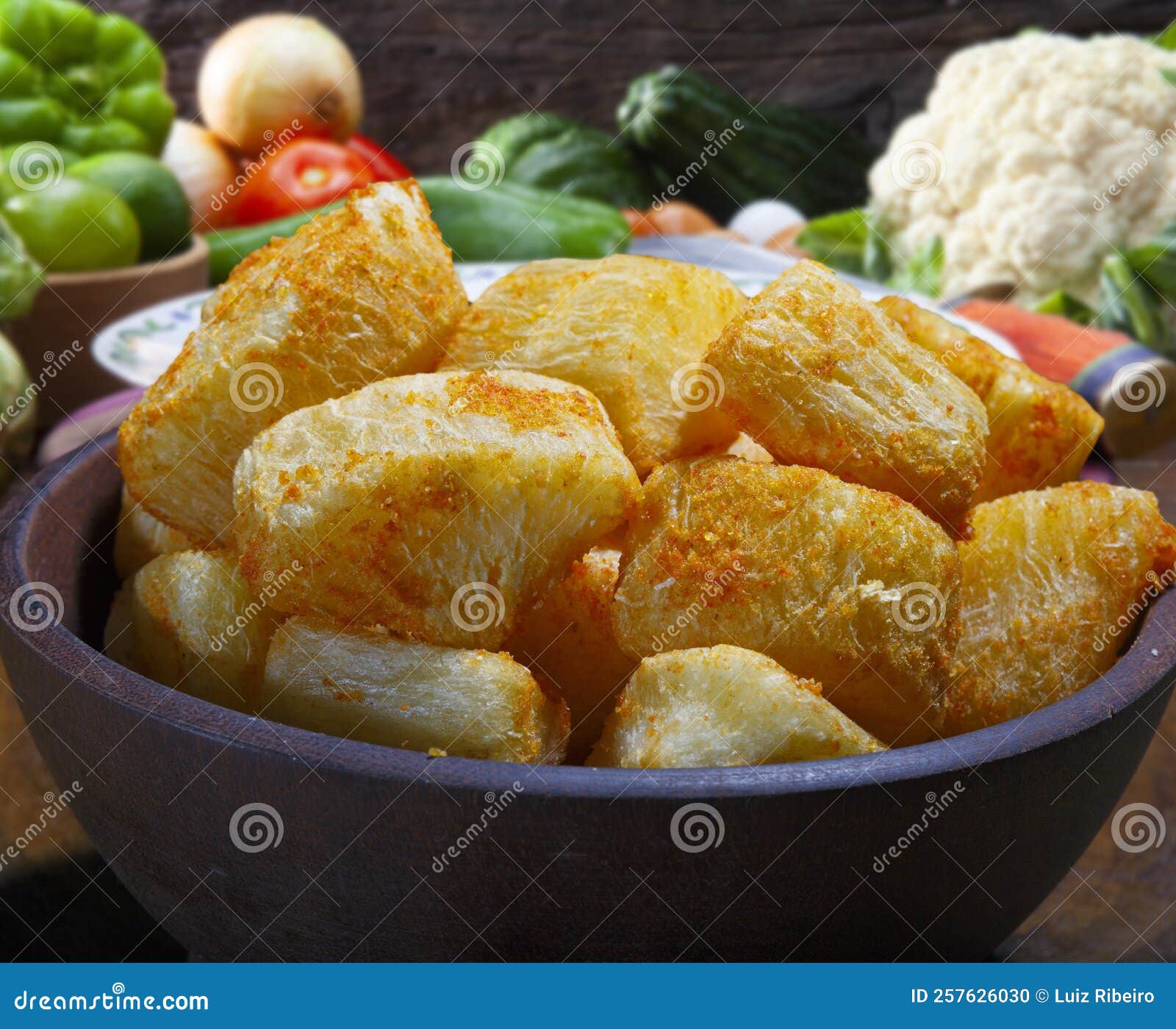 Delicious fried cassava stock photo. Image of appetizer - 257626030