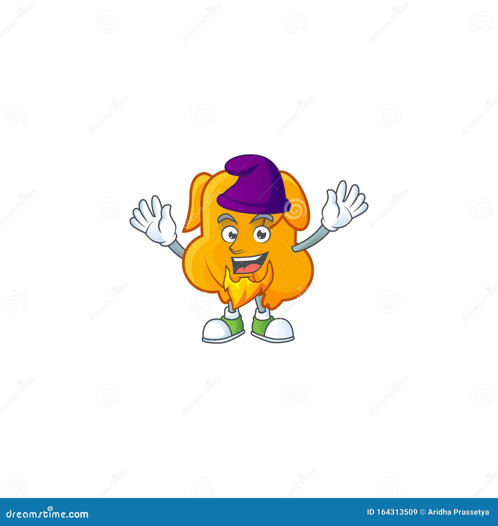 Delicious Fried Chicken with Mascot a Elf Stock Vector - Illustration ...