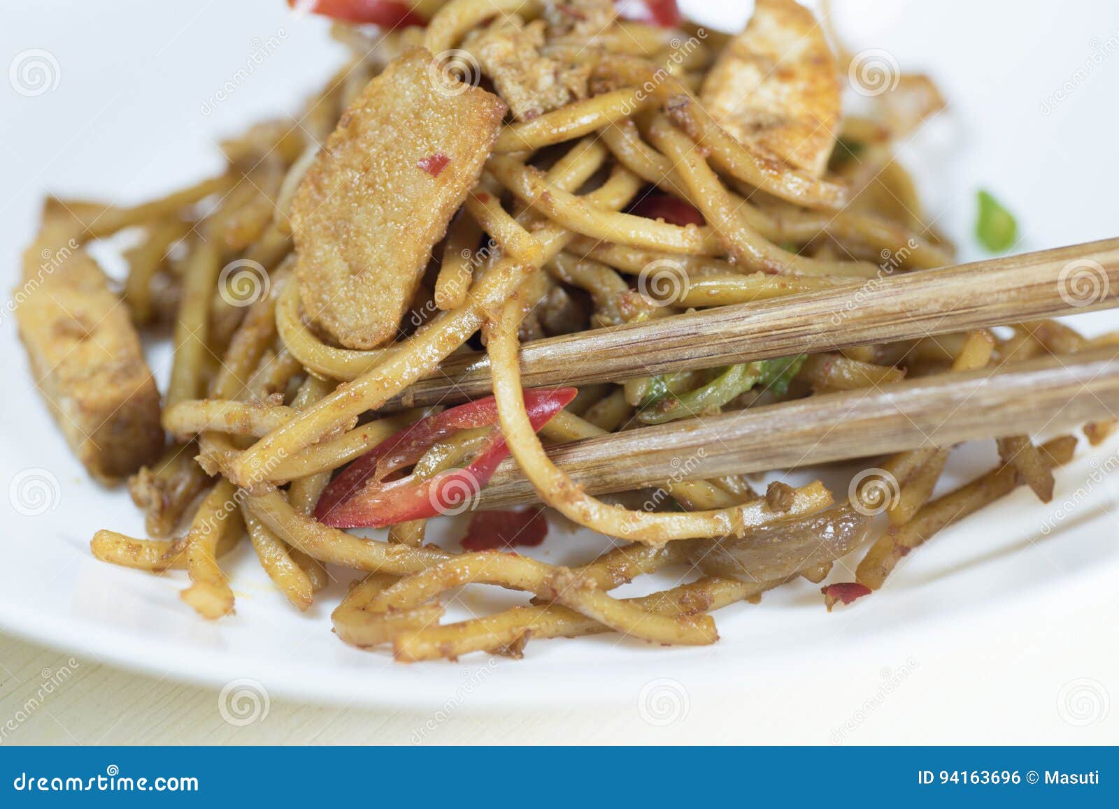Delicious fried noddles stock photo. Image of noodle - 94163696