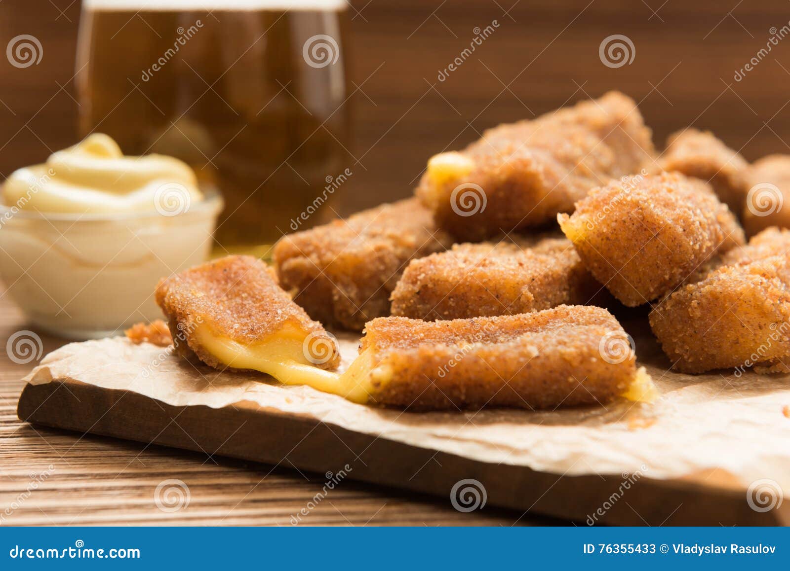 Delicious Fried Paneer Cheese Cubes on a Plate. Stock Image - Image of ...