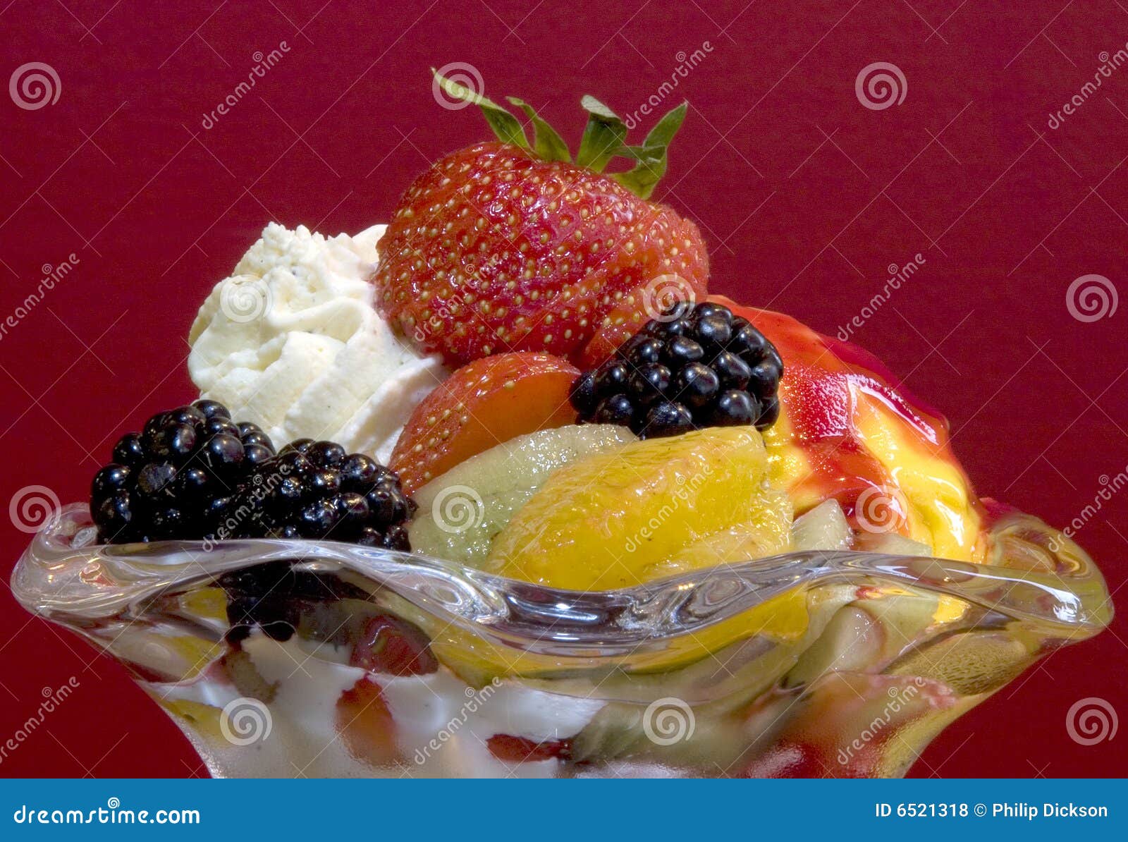 Delicious Fruit Sundae stock photo. Image of diet, reward - 6521318