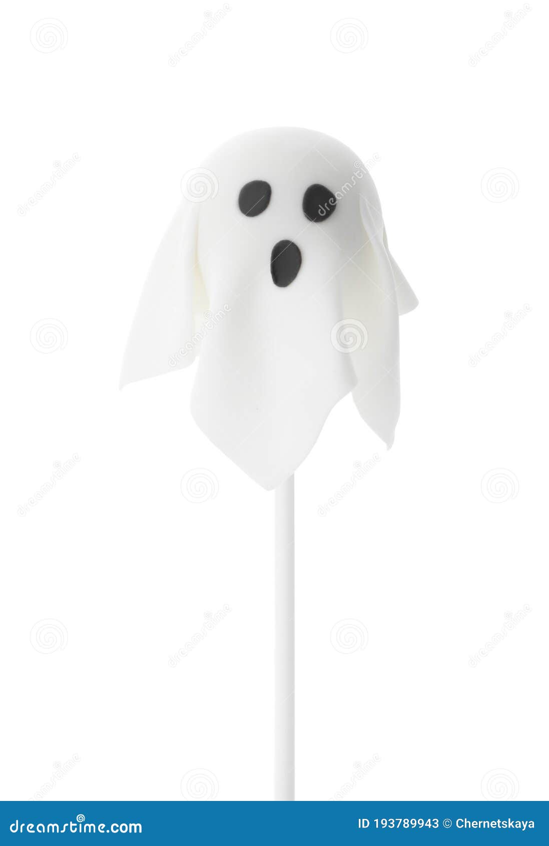 Delicious Ghost Cake Pop Isolated. Halloween Holiday Stock Image ...