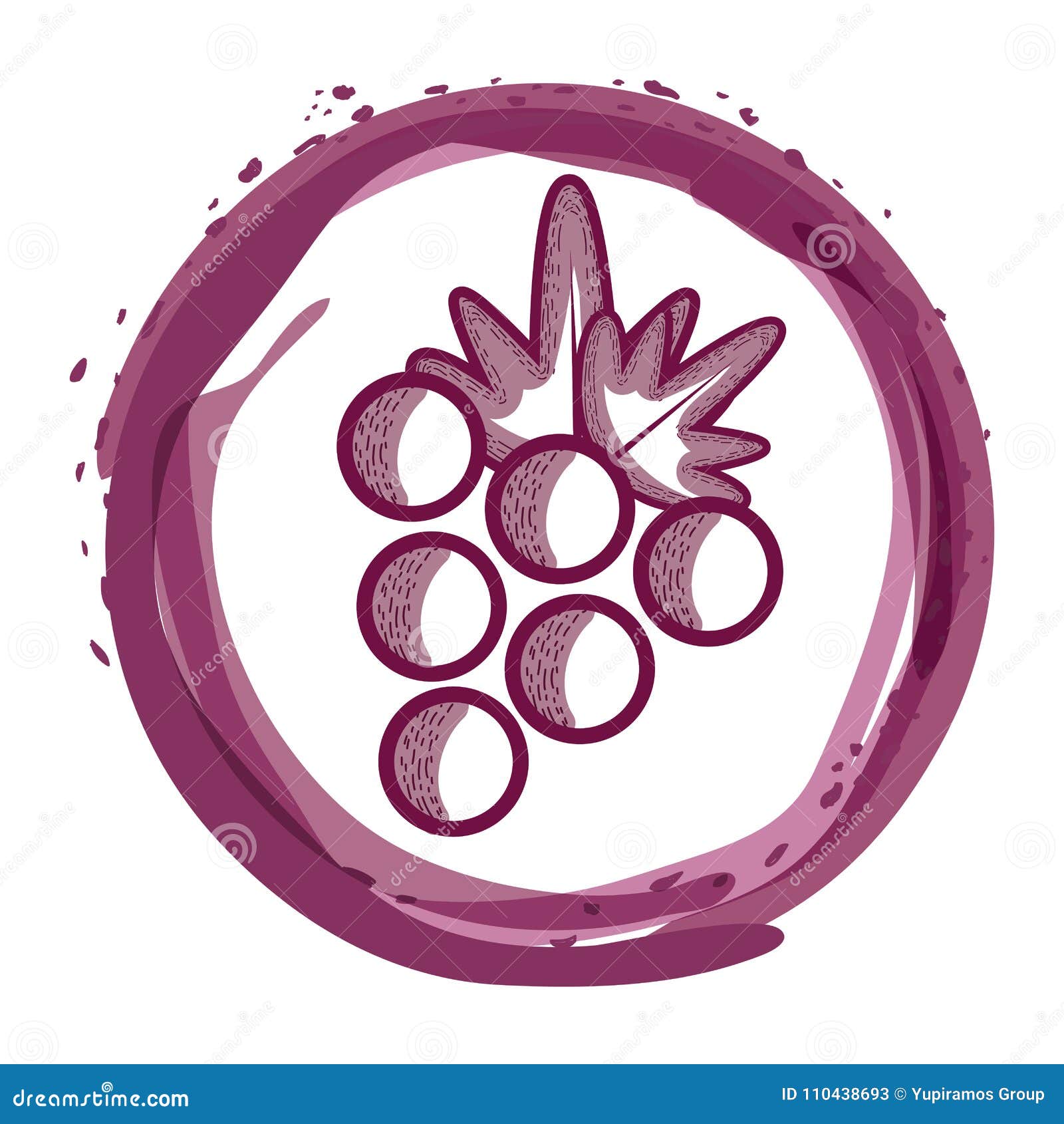Delicious Grape Fruit Inside of Bubble Stock Vector - Illustration of ...