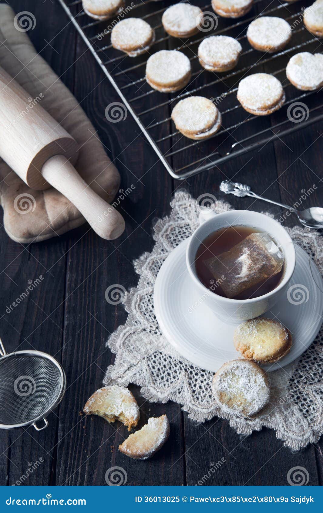 Delicious Hand Made Cookies Stock Image - Image of crunch ...
