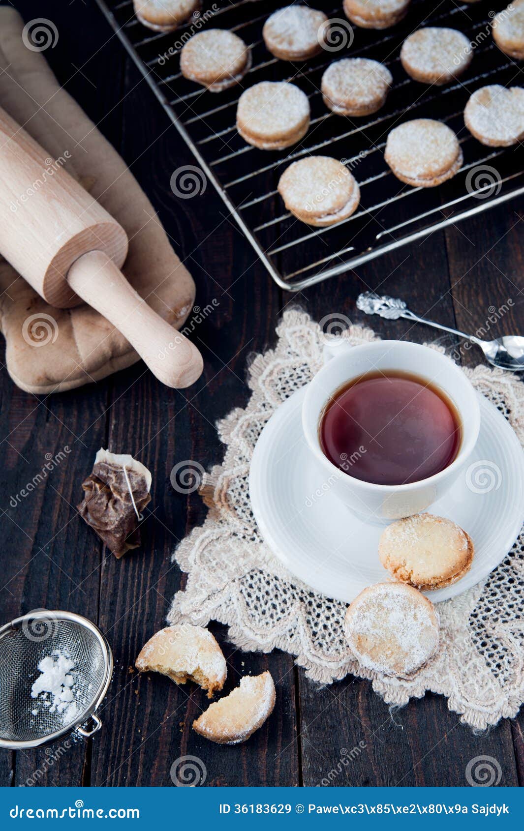 Delicious Hand Made Cookies Stock Image - Image of chocolate, cookie ...