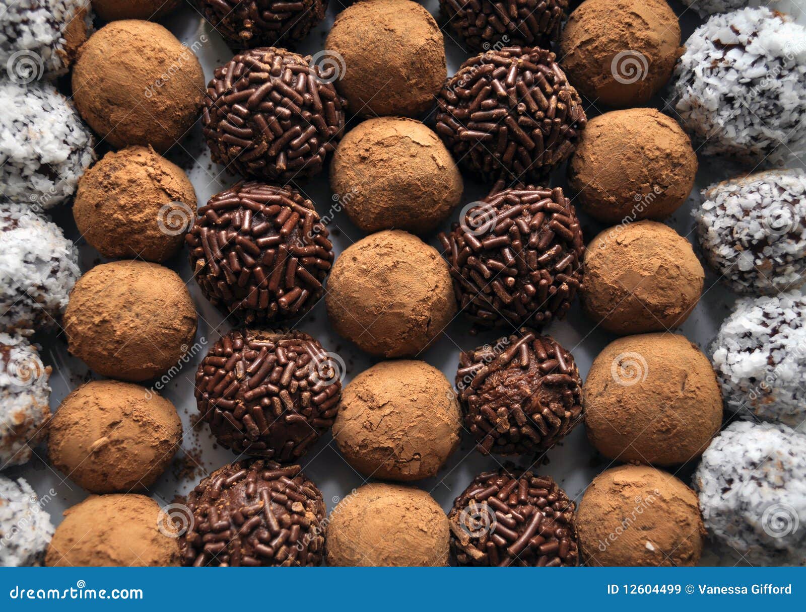 Delicious Hand Made Truffles Stock Image - Image of carbohydrates ...
