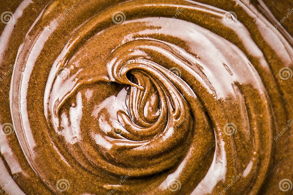 Delicious Hazelnut Cream Texture Stock Photo - Image of healthy ...