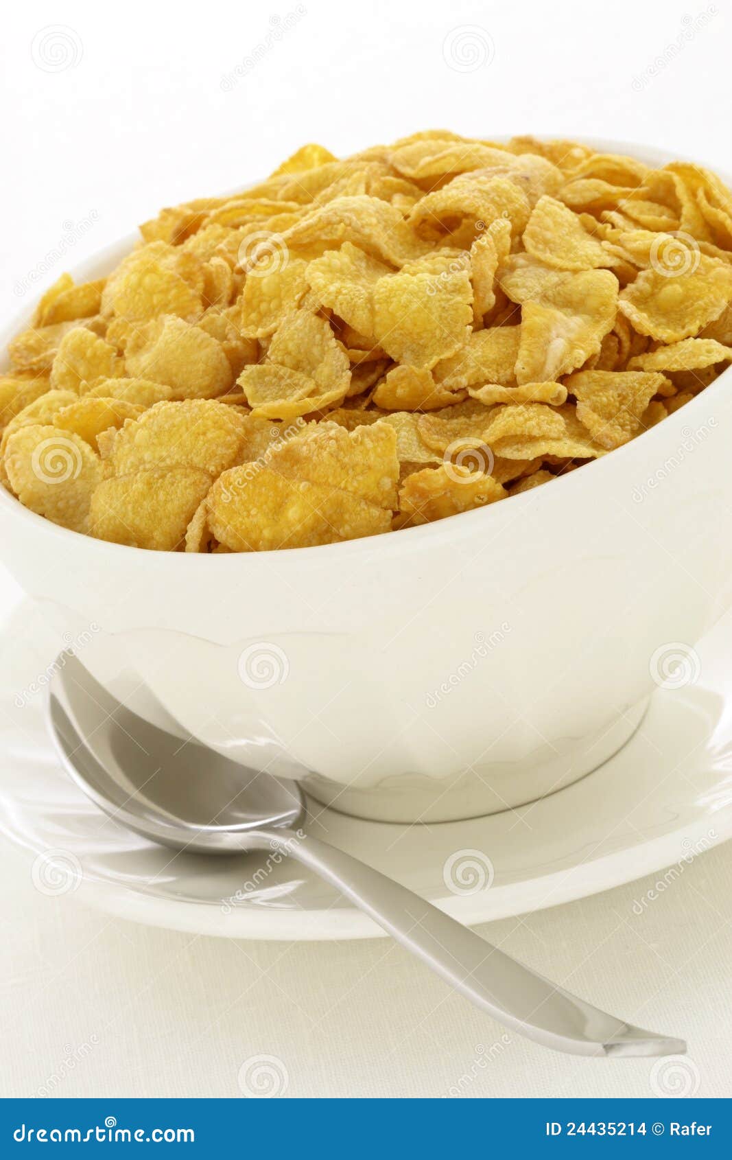 Delicious and Healthy Cornflakes Stock Photo - Image of cafe, granola ...