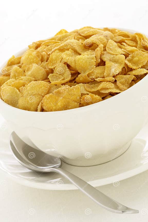 Delicious and Healthy Cornflakes Stock Photo - Image of cafe, granola ...
