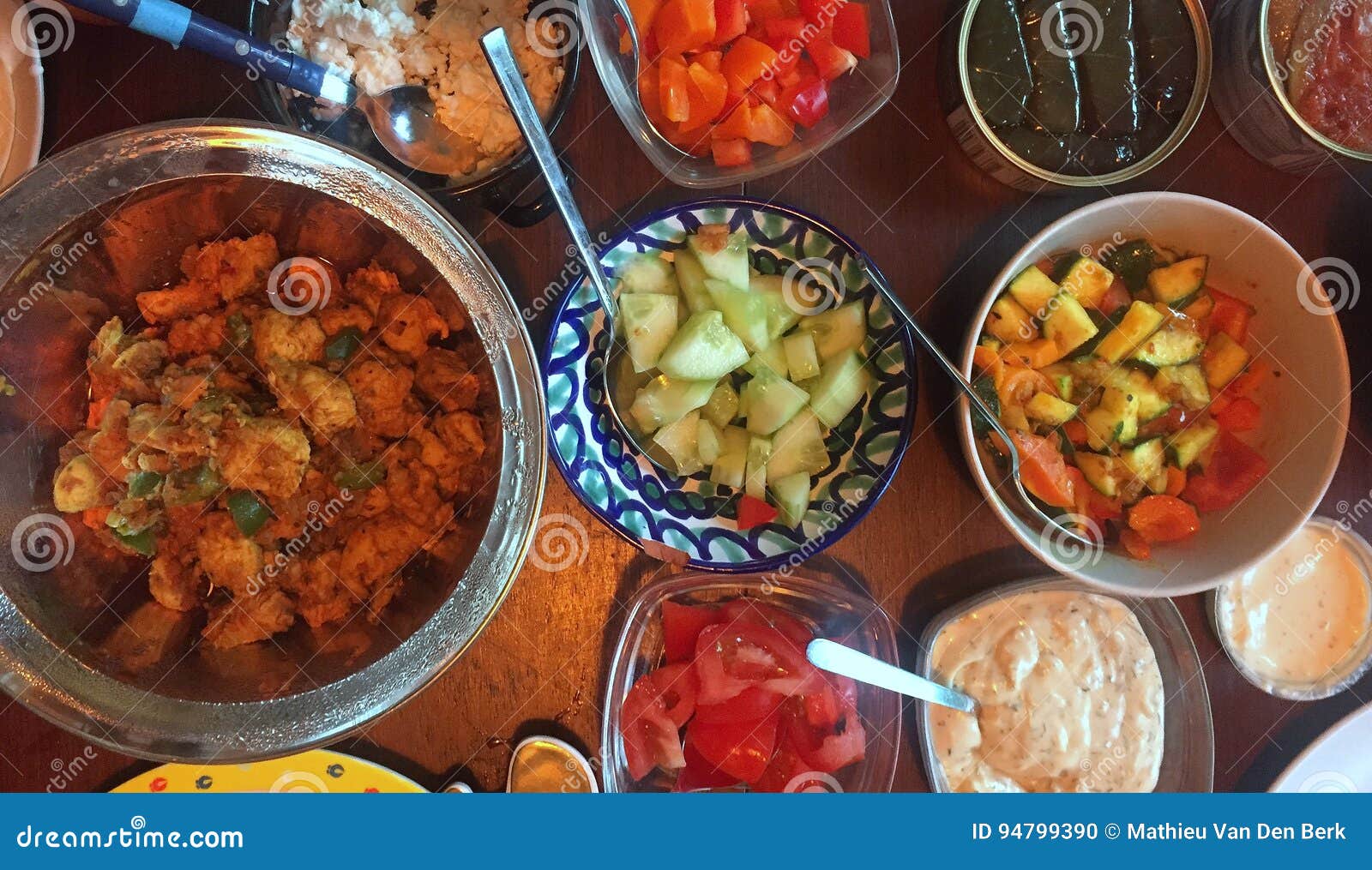 Delicious Healthy Food on Display Stock Photo - Image of celebration ...