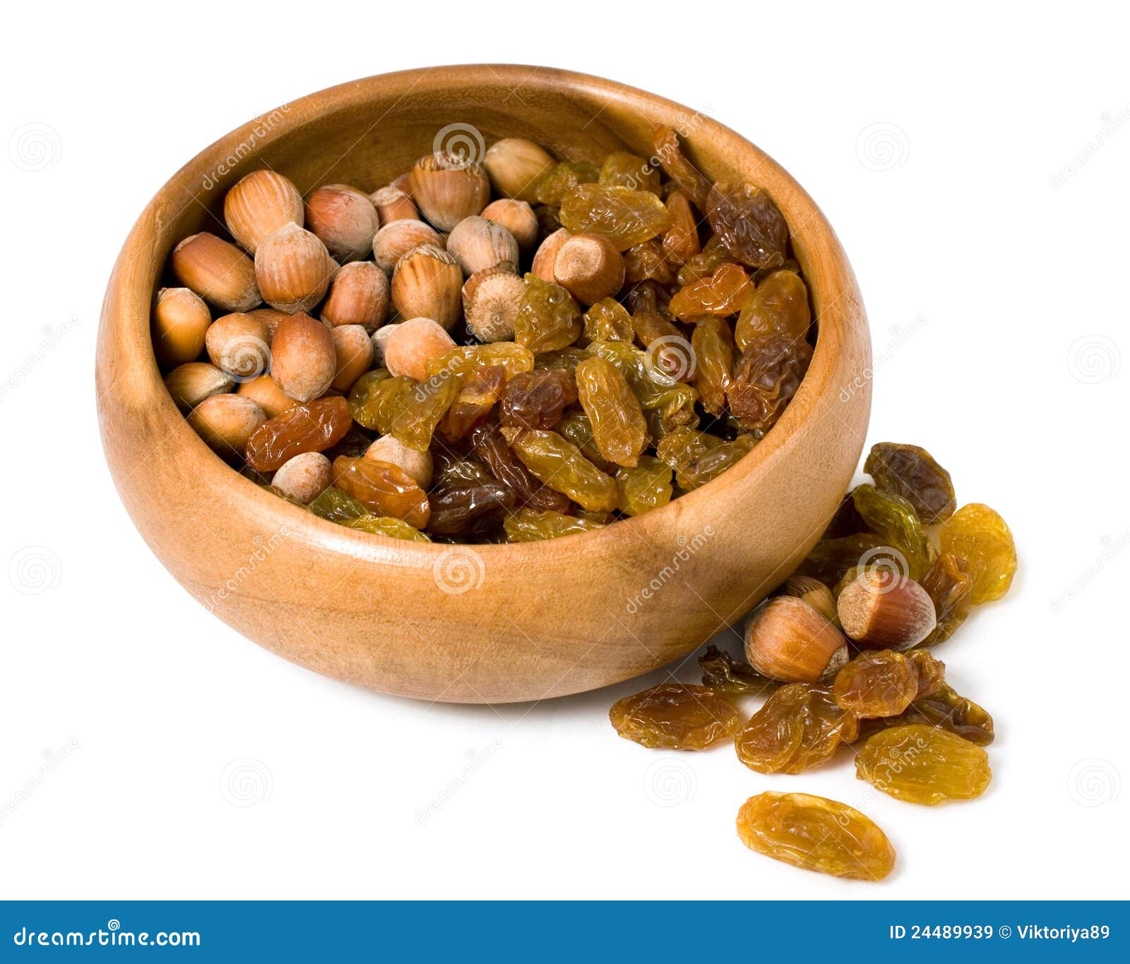 Delicious and Healthy Mixed Raisins and Hazel Stock Image - Image of ...