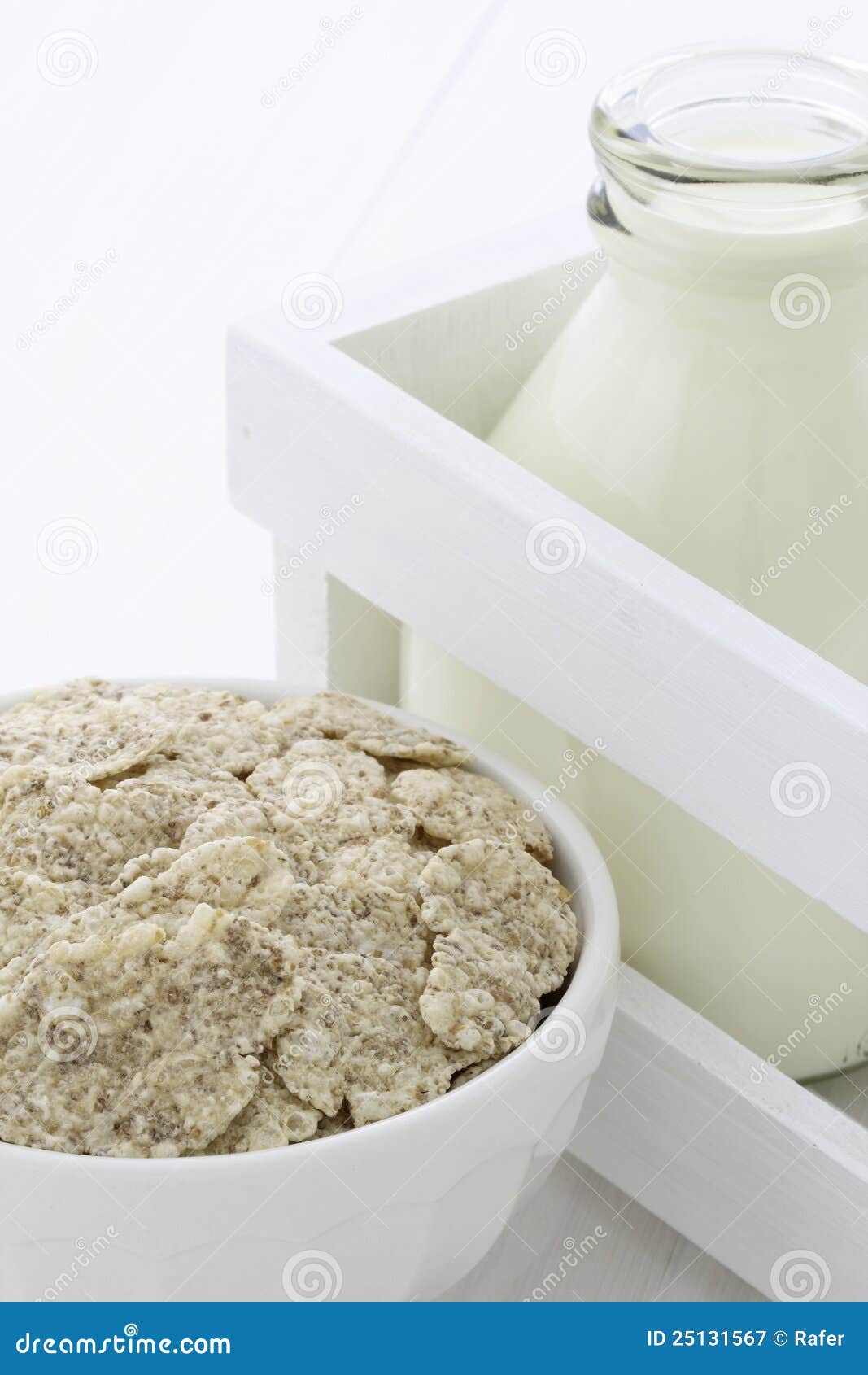 Delicious and Healthy Rice Cereal Flakes Stock Image - Image of nature ...