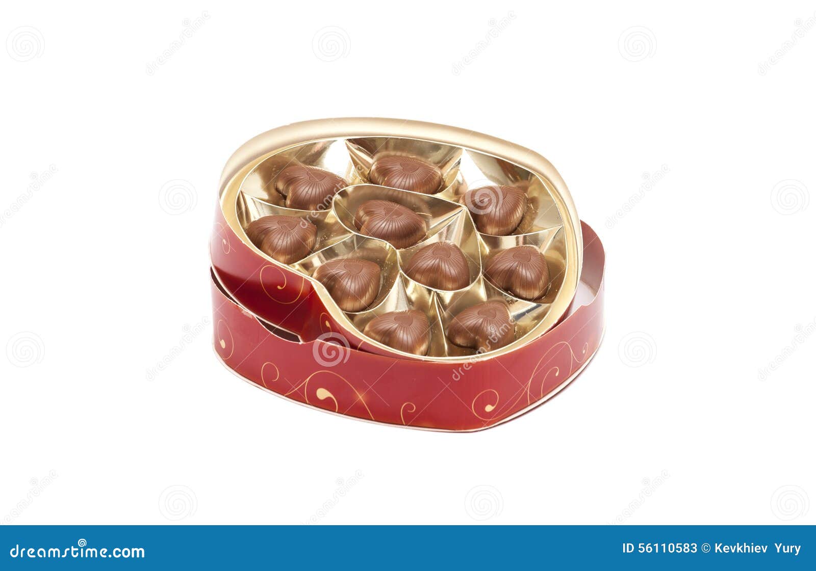 Delicious Heart-shaped Chocolate Candies Stock Image - Image of brown ...