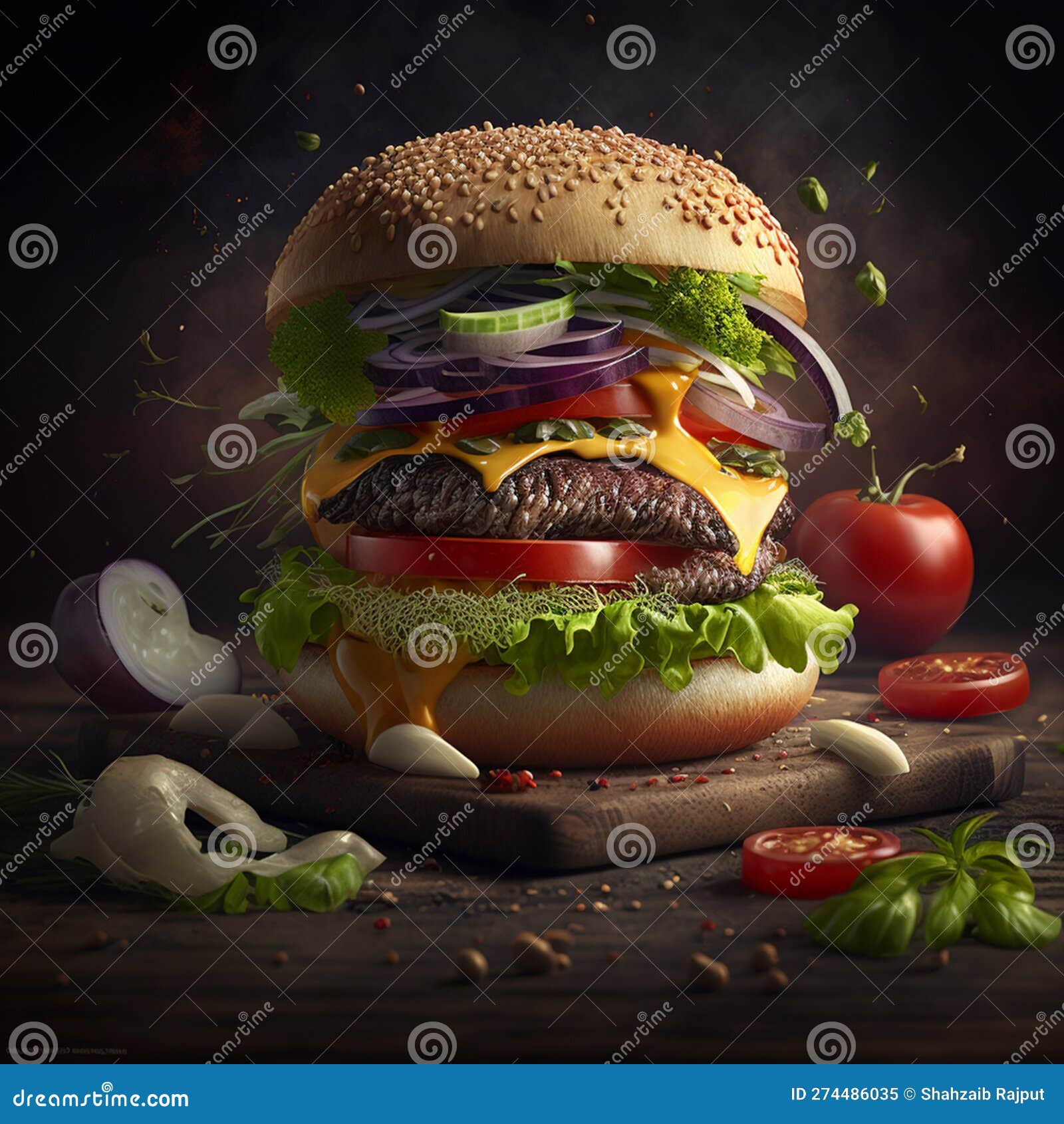 Delicious Burger Spicy Ai Generate Stock Image - Image of wrap, chicken ... Delicious Burger Spicy Ai Generate Stock Image - Image of wrap, chicken ...