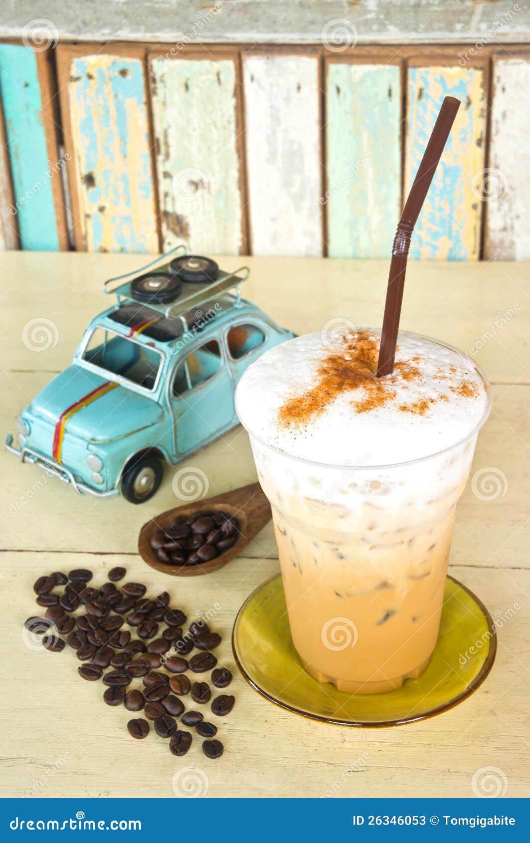Delicious Ice Coffee Cappuccino Stock Image - Image of refreshment ...