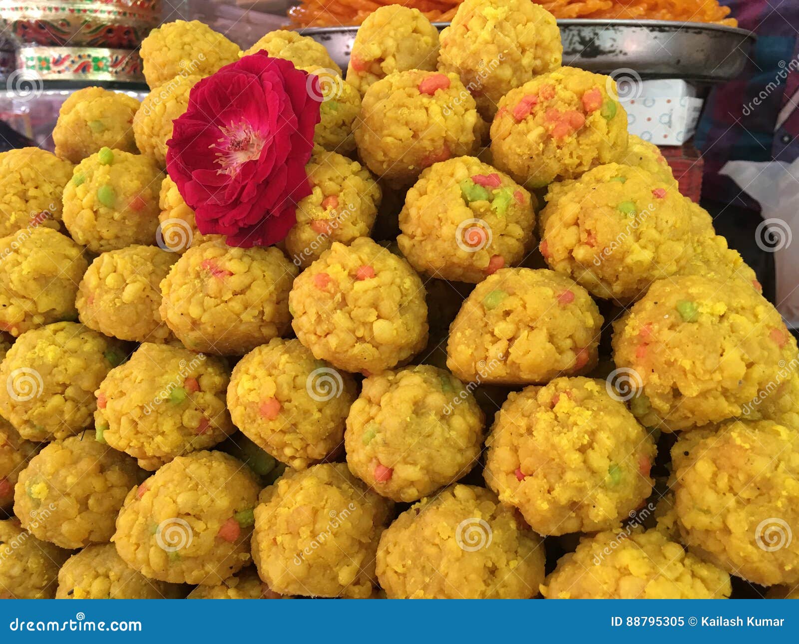 Delicious Indian Sweet , Laddu Stock Image - Image of kesar, treat ...