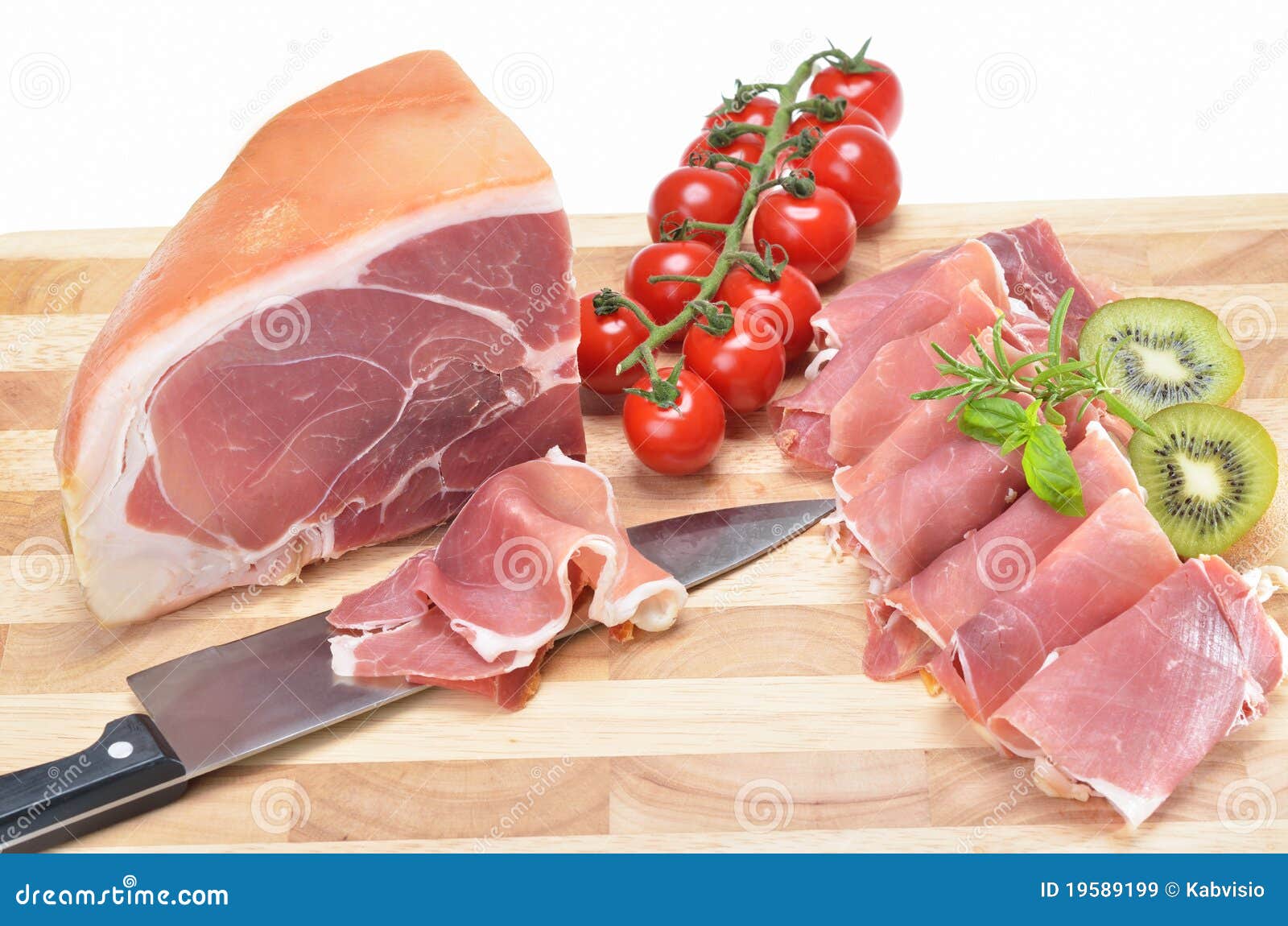 Delicious italian ham stock image. Image of aged, dinner - 19589199