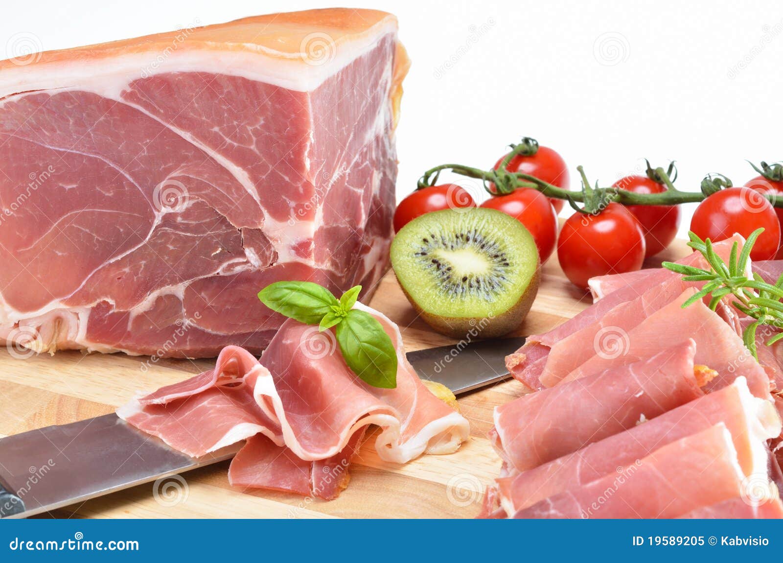 Delicious Italian ham stock image. Image of bacon, restaurant - 19589205