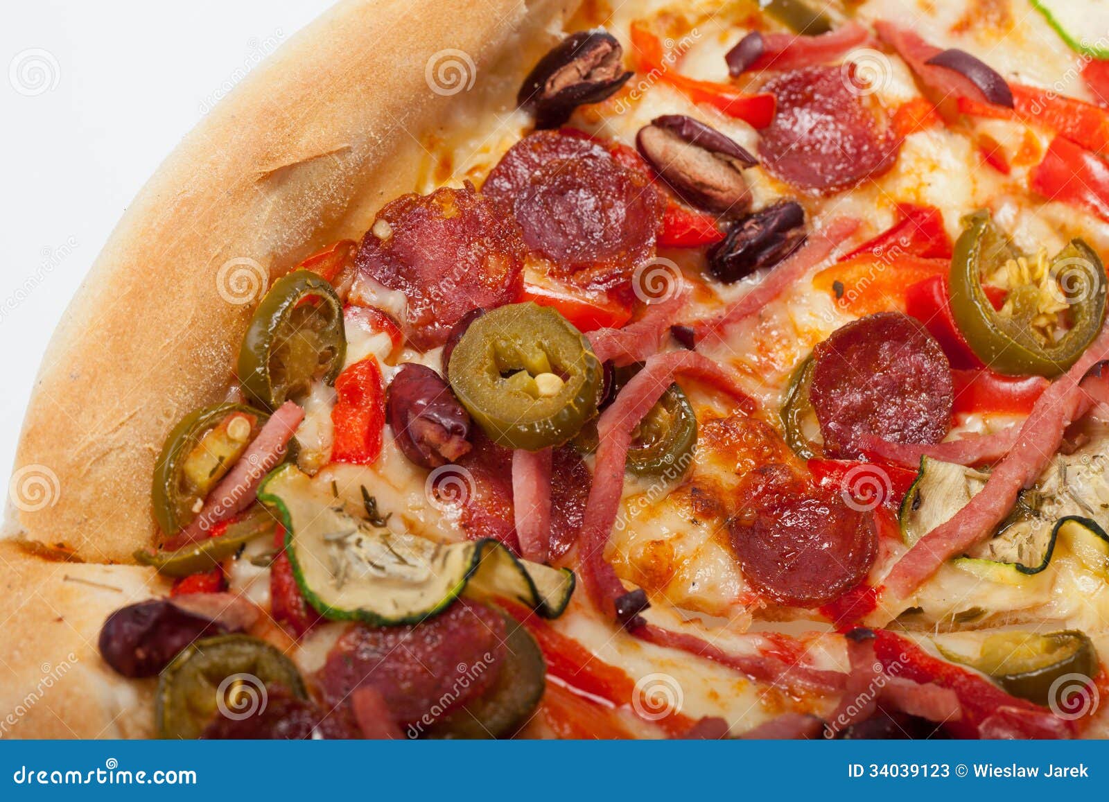Delicious italian pizza stock image. Image of mediterranean - 34039123