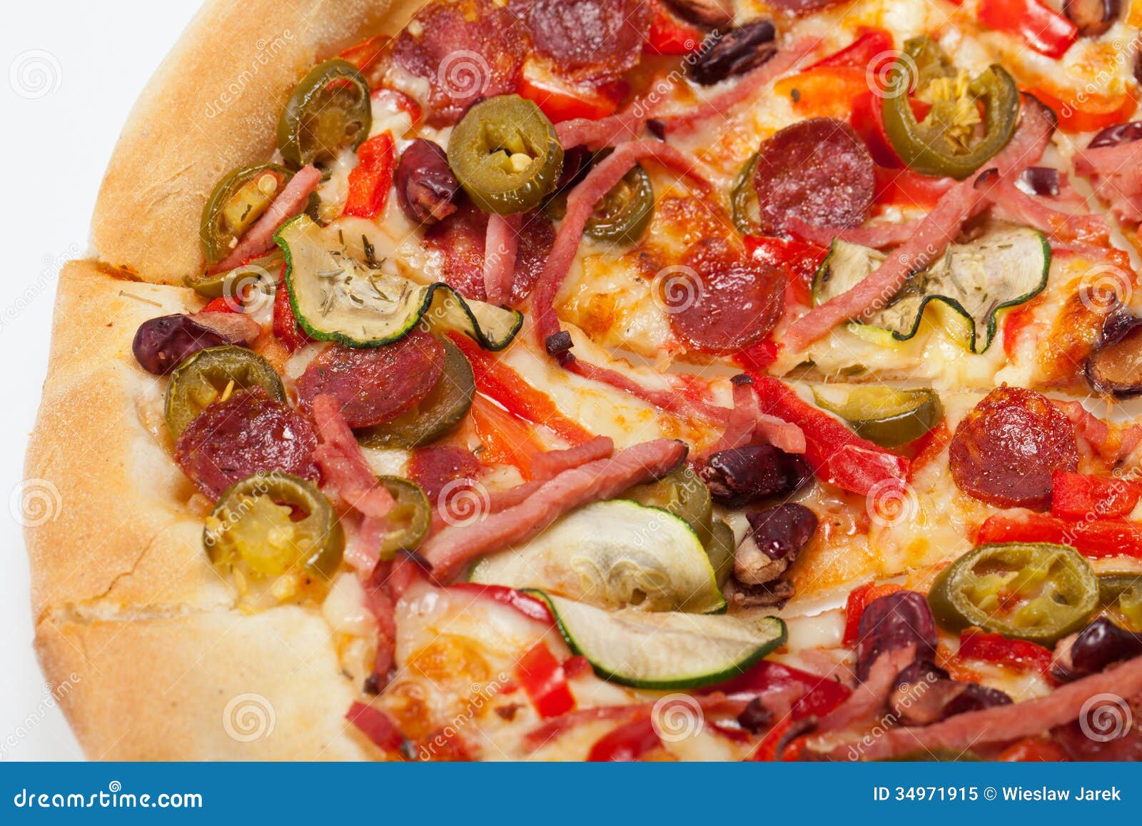 Delicious italian pizza stock image. Image of served - 34971915