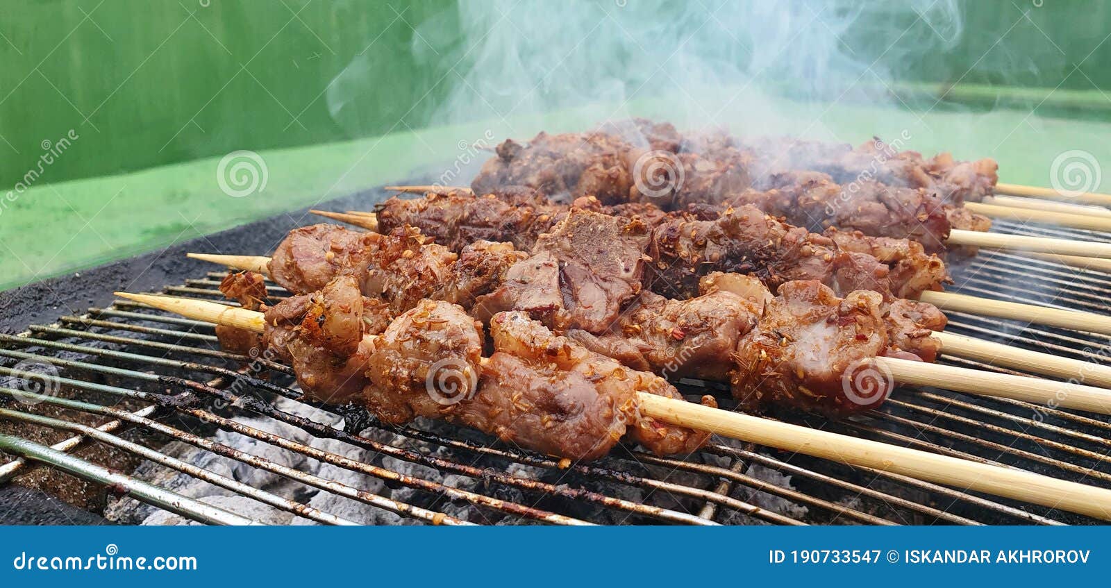 Delicious kebab stock image. Image of food, baking, meat - 190733547