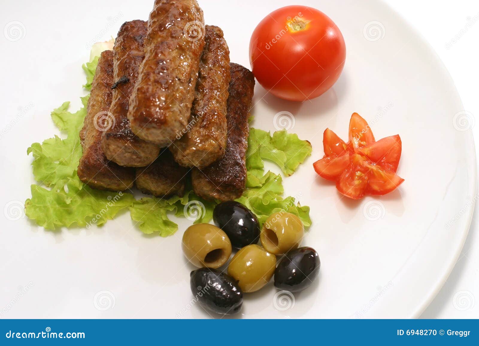 Delicious Kebab stock photo. Image of served, proteins - 6948270
