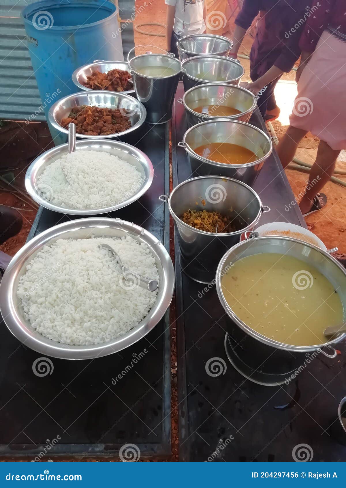 Delicious Kerala Dishes on Tables Closeup Stock Photo - Image of ...
