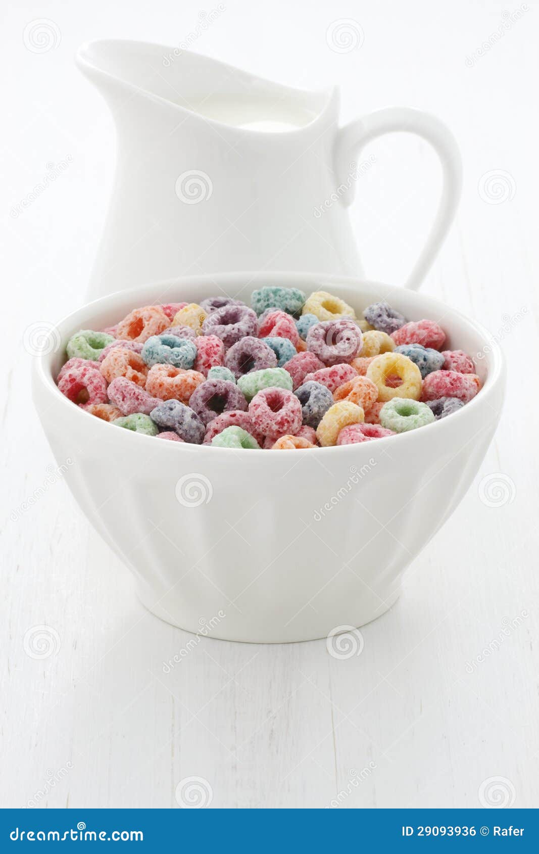 Delicious Kids Cereal Loops with a Fruit Flavor Stock Photo - Image of ...