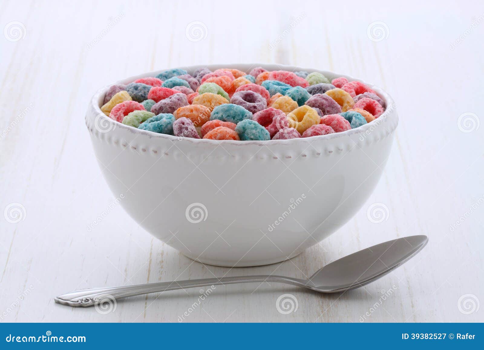 Delicious Kids Cereal Loops Stock Image - Image of cornflakes, dessert ...