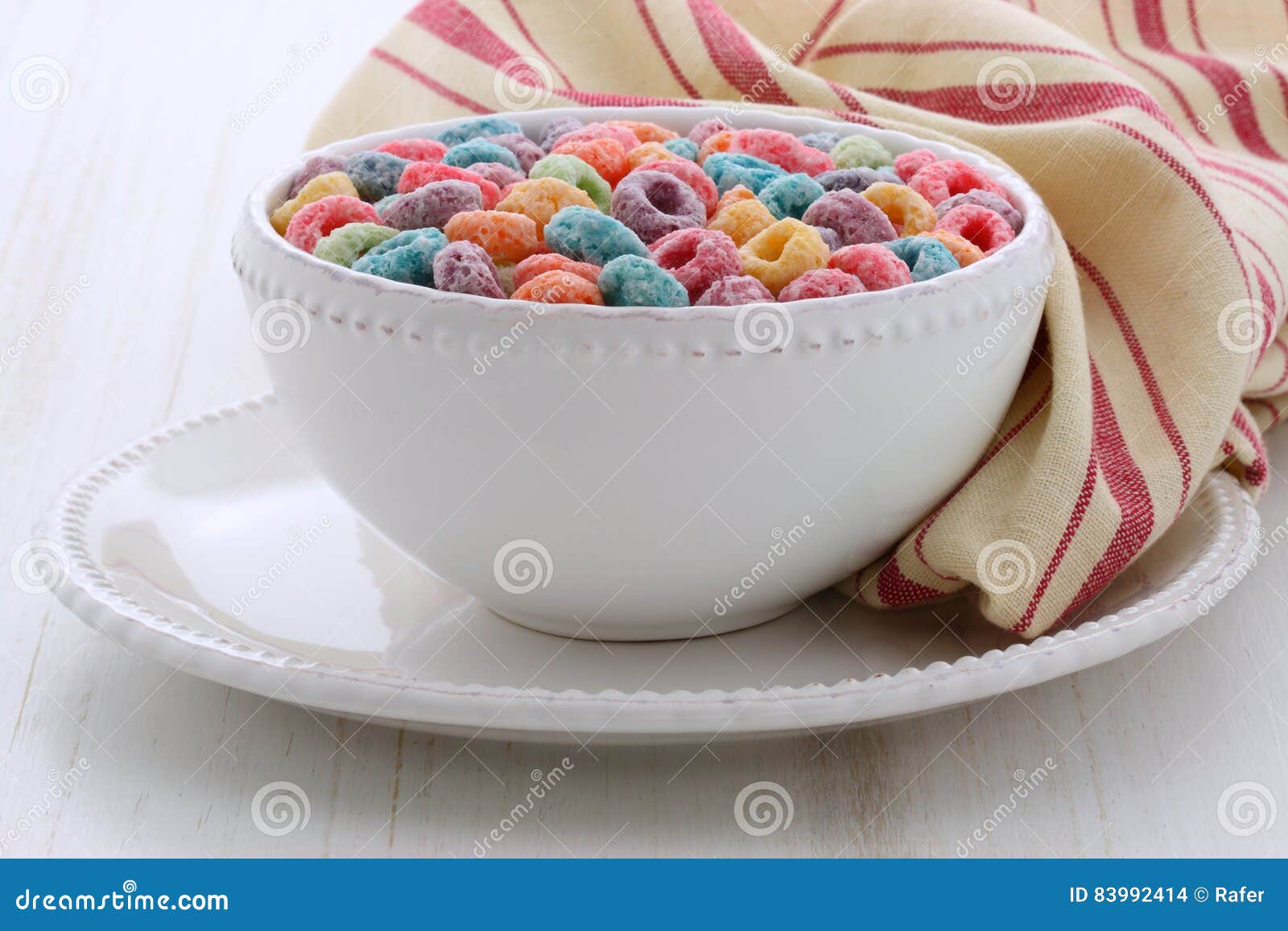 Delicious Kids Cereal Loops Stock Photo - Image of bowl, cereal: 83992414