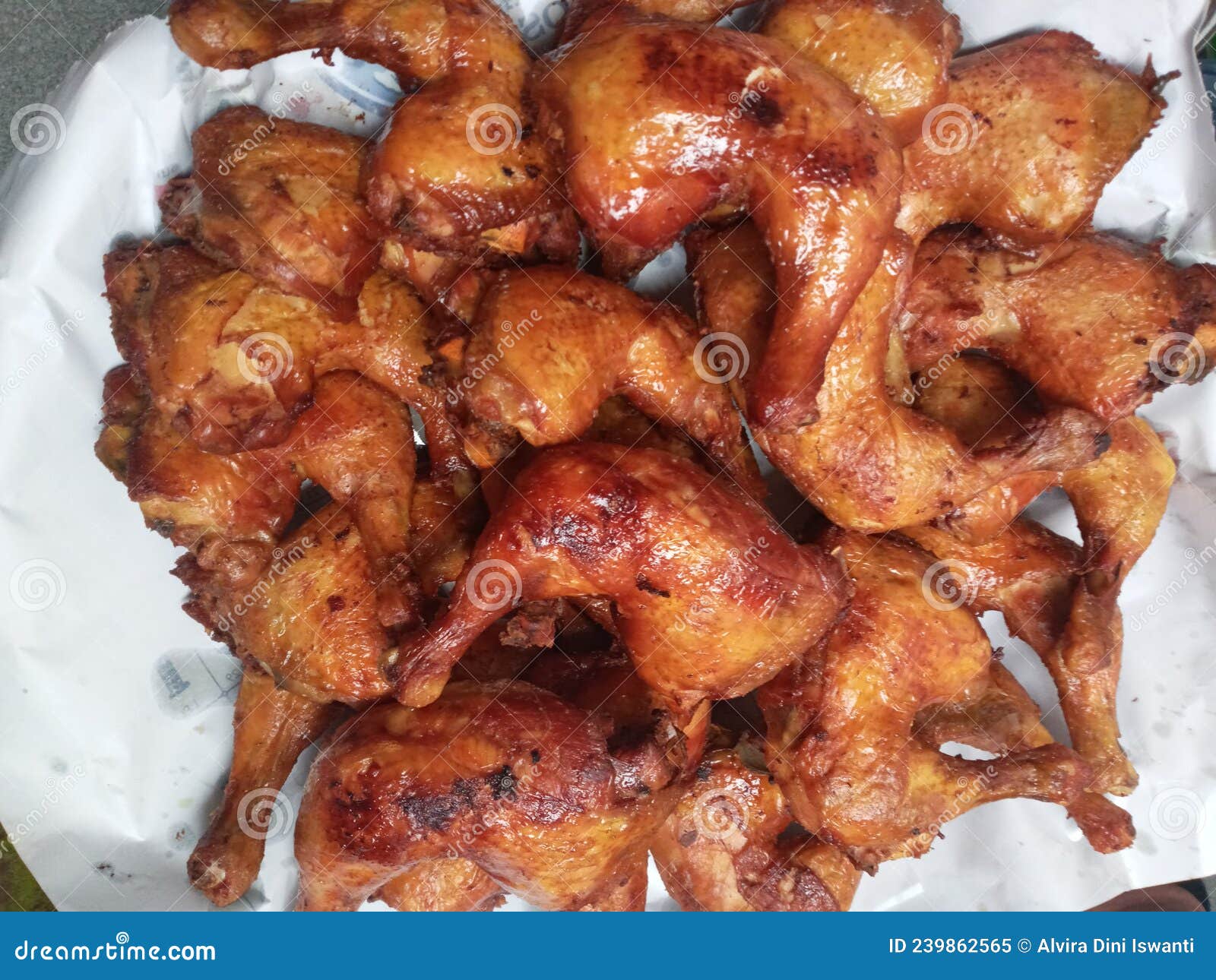 Delicious leg chiken stock image. Image of dish, seafood - 239862565