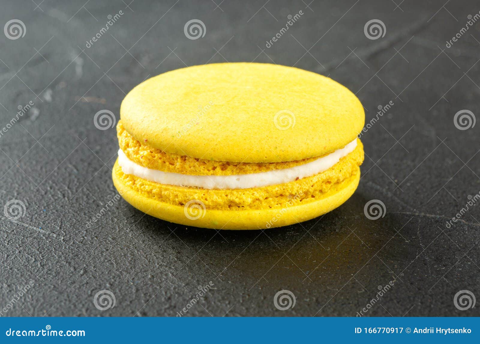 Delicious lemon macaroon stock image. Image of delicious - 166770917