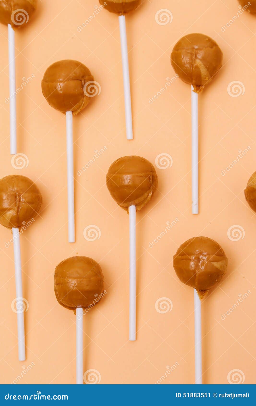 Delicious lollipop stock image. Image of dessert, caramel - 51883551